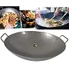 Chinese Kadai for Noodles | Iron Chinese Wok with Double Handle | 17.5 ...