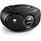 Amazon.com: Philips Portable CD Player Boombox, Stereo Dynamic Bass ...