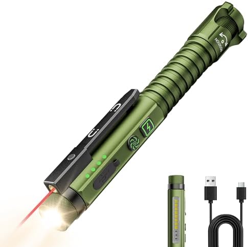 PASIION EDC Flashlight Rechargeable,800 Lumen Small Flashlight with ...