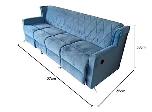Rubberwood 4 Seater With Four Cushion Sofa Cums Bed Perfect For Guest
