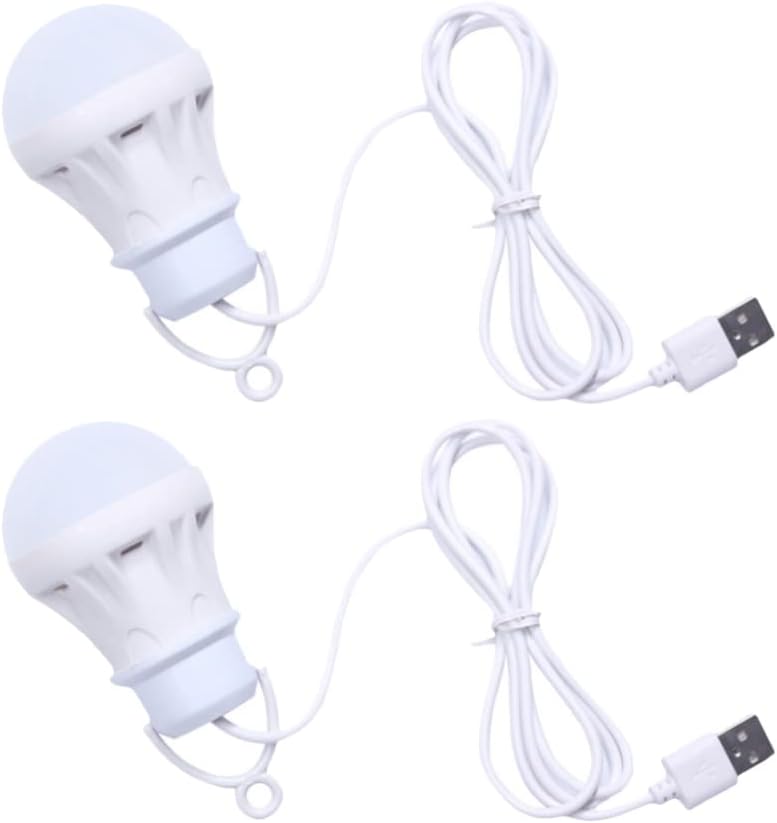 Amazon.com: Tuanse 3pcs USB LED Light LED Camping Light Bulb with USB ...