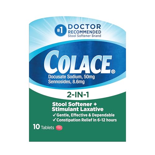Snapklik.com : Colace 2-IN-1 Stool Softener & Stimulant Laxative Tablets