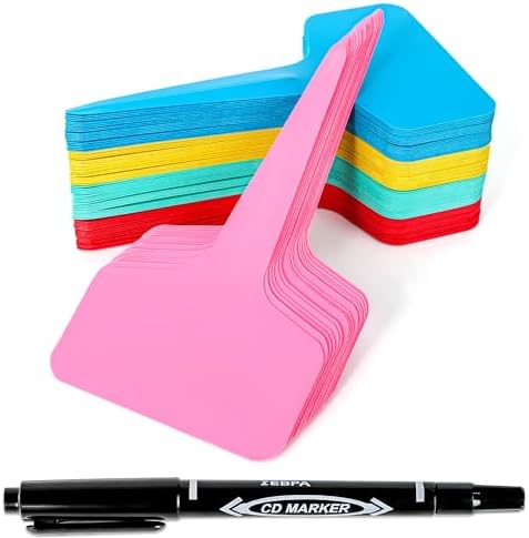 Amazon.com: Plant Labels Tags 200Pcs T-Type Plant Markers Plastic Plant ...