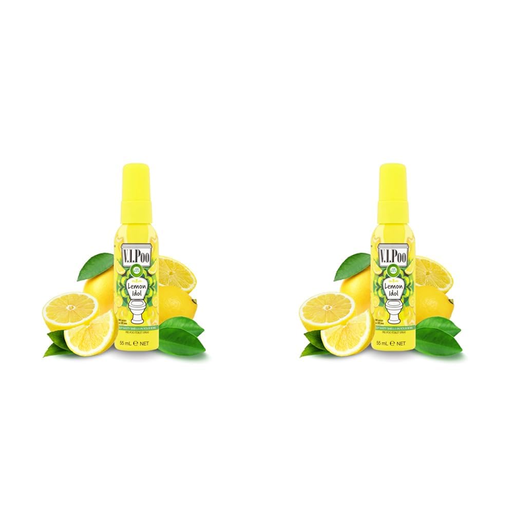 Air Wick| V.I.Poo| Lemon Idol |Pre-Poo Toilet Spray| 55 ml (Pack of 2 ...