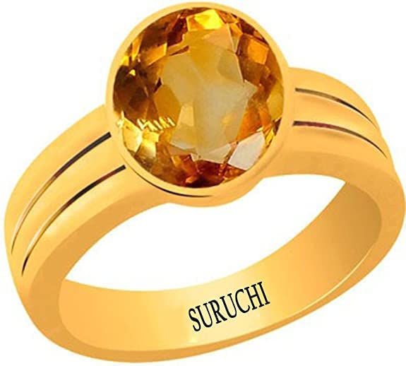 Suruchi Gems & Jewels Citrine/Sunehla 10.25 Ratti or 9.35 Carat ...