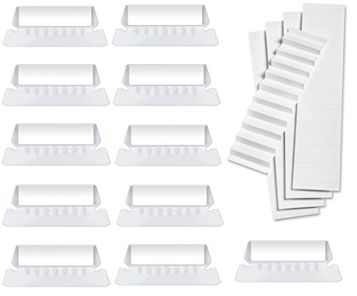 100 Pack Hanging Folder Tabs and Inserts, 2", (Clear) (B0189NVSLY ...