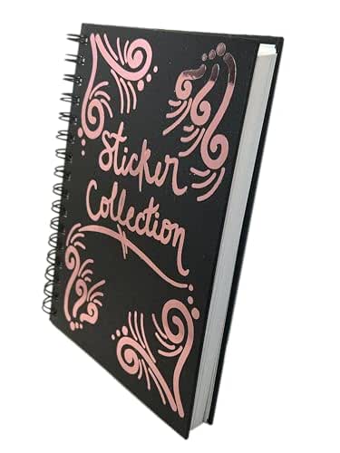 Amazon.com: Blank Sticker Collection Album for Journaling, Scrapbooking ...