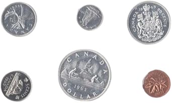 Royal Canadian Mint 1963 Uncirculated (Proof-Like) Set of 6 Coins ...