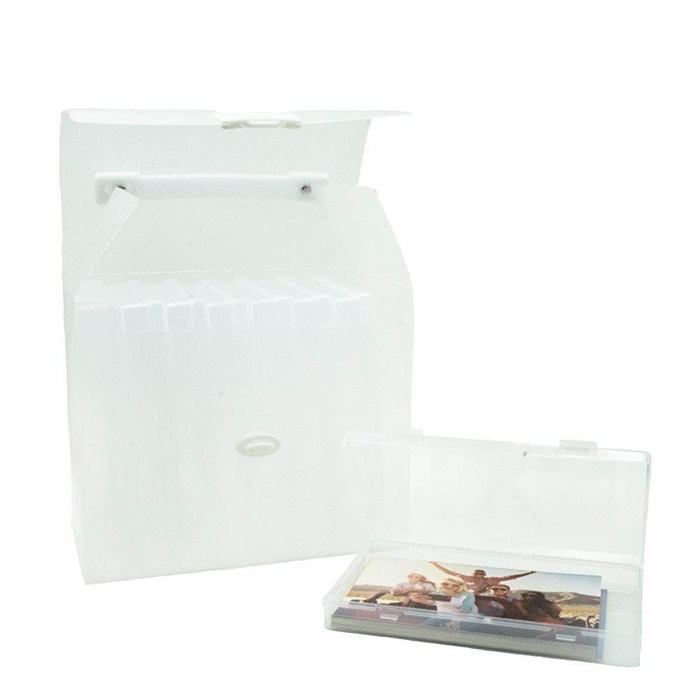 Giiyaa Photo Storage Boxes Craft Organizer Set Large Box With 8 ...