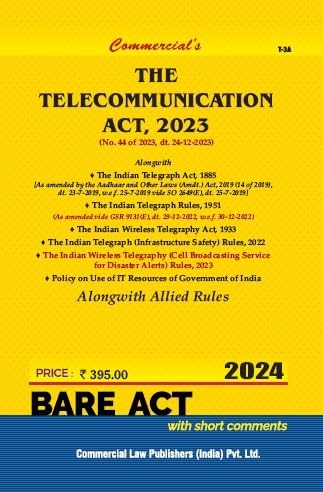 Telecommunication Act, 2023 No. 44 of 2023, dt 24-12-2023): Commercial ...