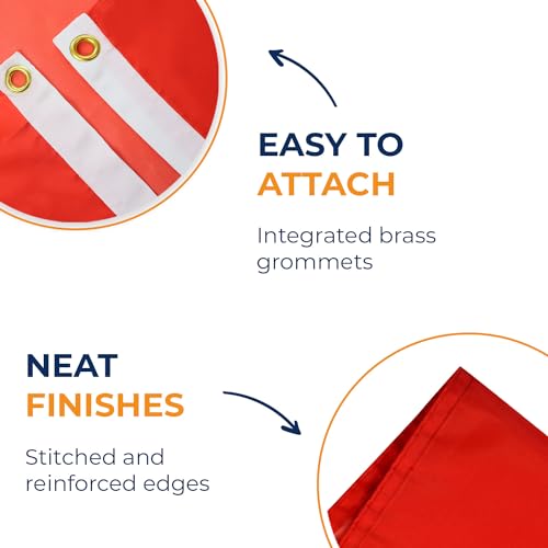 Plain Red Flag 5′ x 8′ – Solid – Color Big flags 150 x 250 cm – Banner ...