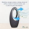 Amazon.com: LivePure Bladeless Oscillating Fan w/Filter. 3-Speed ...