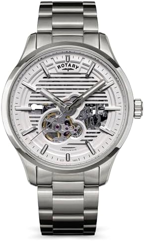 Rotary Men's Greenwich Skeleton Automatic 100M Water Resistance ...