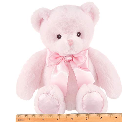 Bearington Baby Pink Teddy Bear Plush, 10 Inch Stuffed Animal for Girls ...