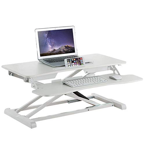 Buy Desk Height-adjustable standing converter with removable keyboard ...