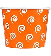 Amazon.com: Frozen Dessert Supplies [50 Count] Red Paper Ice Cream Cups ...