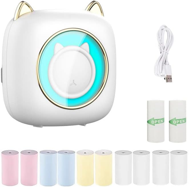 Amazon.com: Tshiwort Portable Sticker Printer - Mini Instantly Print ...