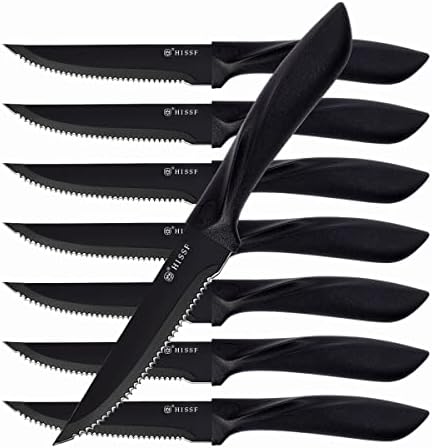 Amazon.com: Stapava Steak Knives Set of 8, Stainless Steel Steak Knife ...
