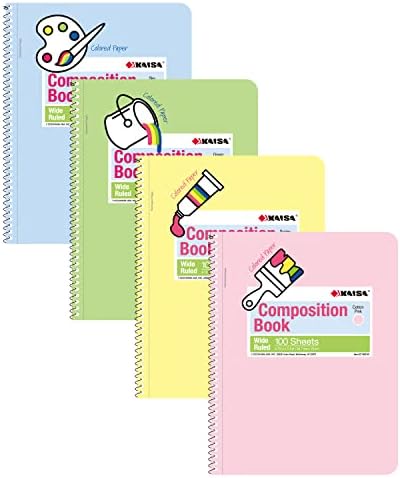 Amazon.com : Spiral Notebook, 5x7 Inch Notebooks - Wirebound College ...