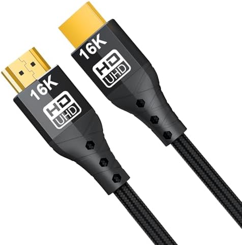 ZIKNYDO HDMI 2.2 Cable 0.5m (Ultra High Speed 96Gbps, 16K/10K/8K/4K ...