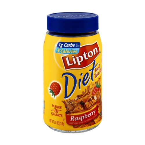 Amazon.com : Lipton Diet Raspberry Sugar Free Iced Tea Mix : Grocery ...