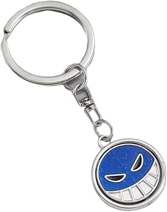 Amazon.com: Kengege Anime Ace Keychain One Piece Keychain : Clothing ...