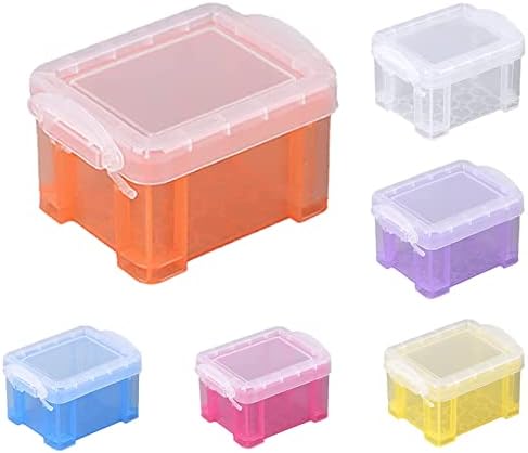 XINLRYUYING 6 Pcs Mini Storage Boxes Plastic Storage Box Organiser ...