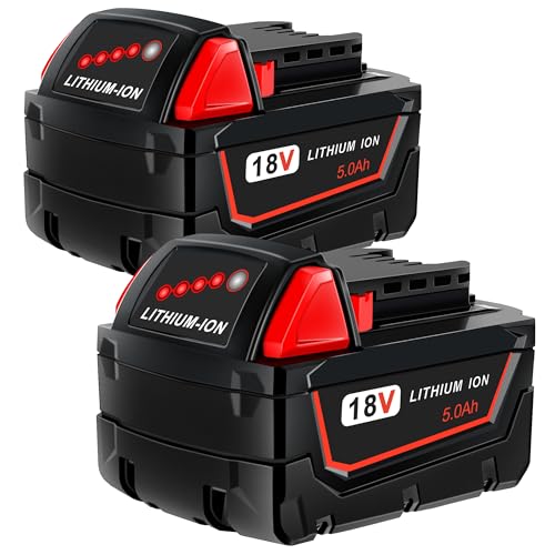Amazon: 2 Pack 5.0Ah 18V Lithium Replacement Batteries Replacement for ...