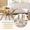 Amazon.com - LOPEZSOGNO 47" Modern Wood Round Dining Table with Solid ...