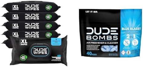 Amazon.com: DUDE Wipes - Flushable Wipes - 6 Pack, 288 Count ...