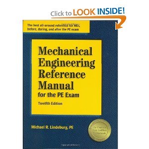 Mechanical Engineering Reference Manual for the PE Exam 12th (twelve ...