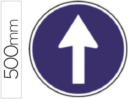 Pictogramme syssa signal routier sens obligatoire en acier galvanisé ...