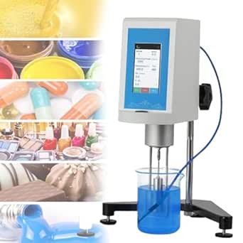 Touch Screen Viscosity Meter, With 4 Rotors And Temperature Probe ±1% ...