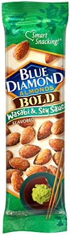Amazon.com : Blue Diamond Almonds Wasabi & Soy Flavored Snack Nuts ...