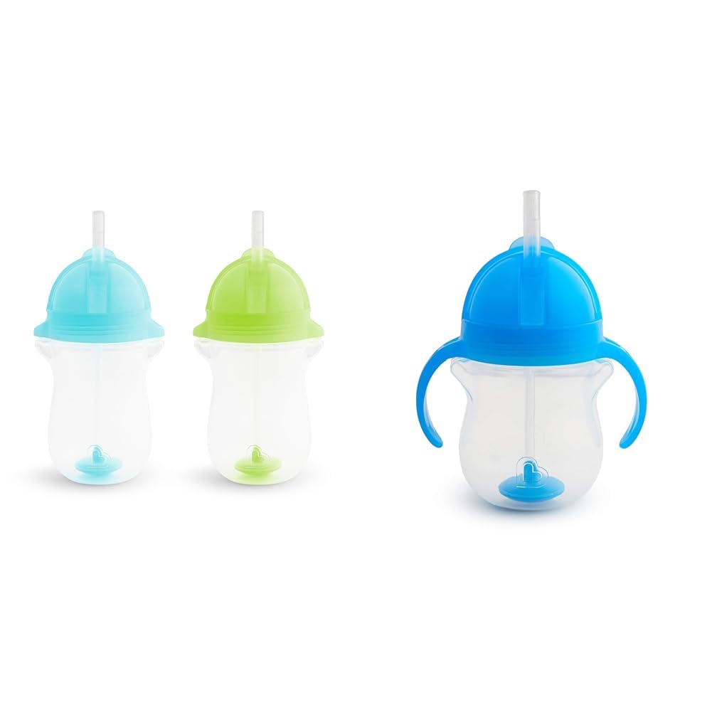 Amazon.com : Munchkin® Any AngleTM Weighted Straw Cups with Click ...