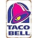 Amazon.com: YFSIGN Taco Bell Logo Retro Metal Tin Sign Vintage Plaque ...