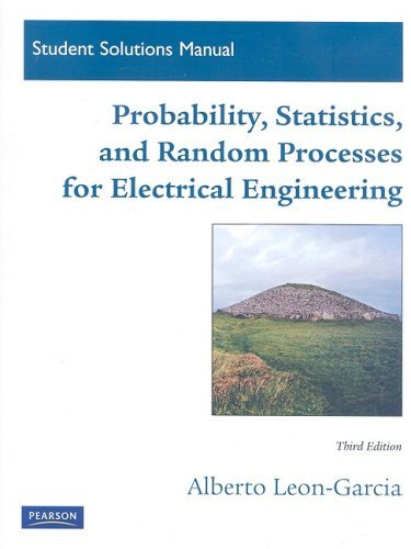 Student Solutions Manual for Probability, Statistics, and Random Processes For Electrical ...