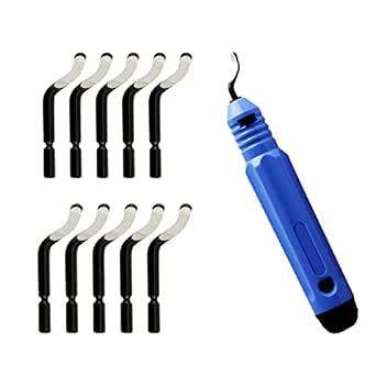 JAZZY PEARLS Deburring Tool Handle With Blades Deburring Scraper Blades ...