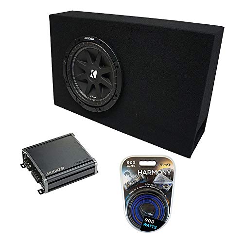 For Van ASC Dual 10" Subwoofer Universal Fit Vented Port Sub Box ...