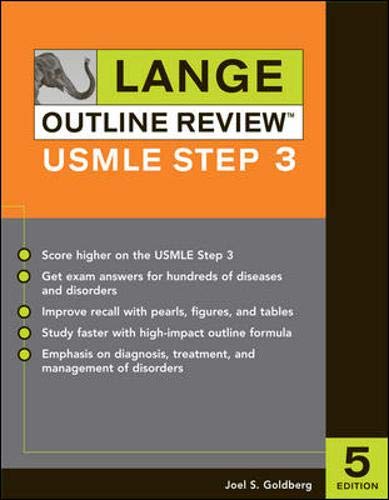 Lange Outline Review: USMLE Step 3, Fifth Edition: 9780071451932 ...