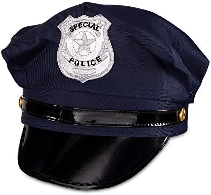 Amazon.com: Windy City Novelties Adult Size Navy Blue Police Hat Dress ...