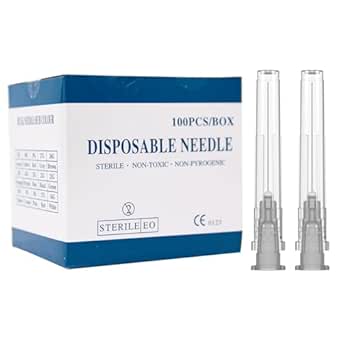 100Pack 27Ga 1 inch Needle for Scientific Labs, Individually Packaged : Amazon.ca: Industrial ...