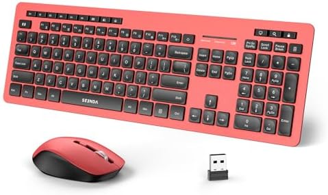 Amazon.com: RedThunder K20 Wireless Keyboard and Mouse Combo, Full Size ...