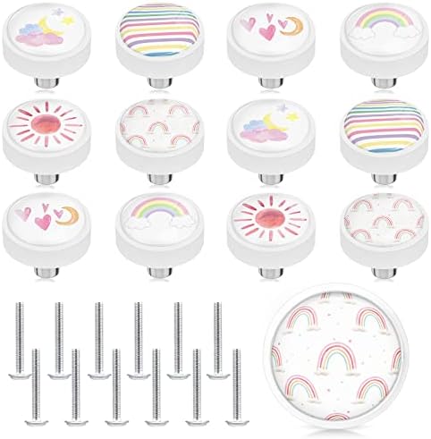 Amazon.com : Fumete 12 Set Knobs for Dresser Drawers for Kids Girls ...