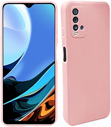 LIRAMARK Silicone Soft Back Cover Case for Mi Redmi 9 Power (Pink ...
