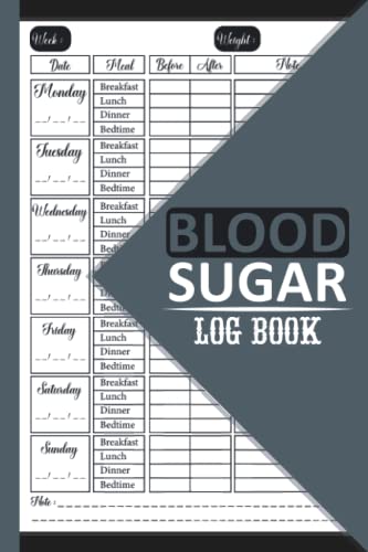 『Blood Sugar Log Book: Small pocket size 2022,Weekly Blood Sugar Diary ...