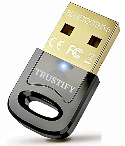 Trustify® Bluetooth Adapter 5.0+EDR inbuilt Realtek RTL8761B USB Mini ...