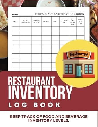 Amazon.com: Restaurant Inventory Logbook: Keep Track of Food and ...