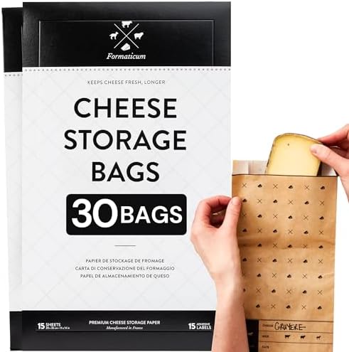 Amazon.com: Formaticum Cheese Storage Bags with Storage Paper ...