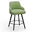 Amazon.com: VINGLI 26" H Swivel Barstools Set of 3, Linen Fabric ...